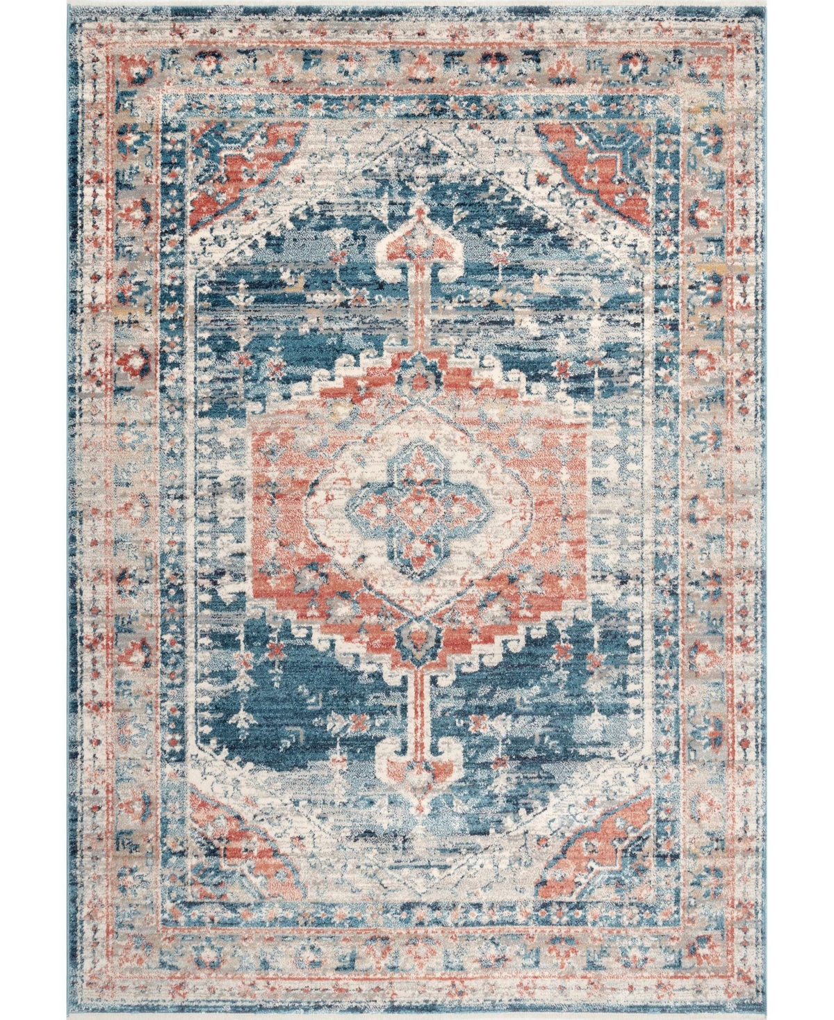 Click here for nuLoom Delicate Derya Persian Vintage-Inspired Blu... prices