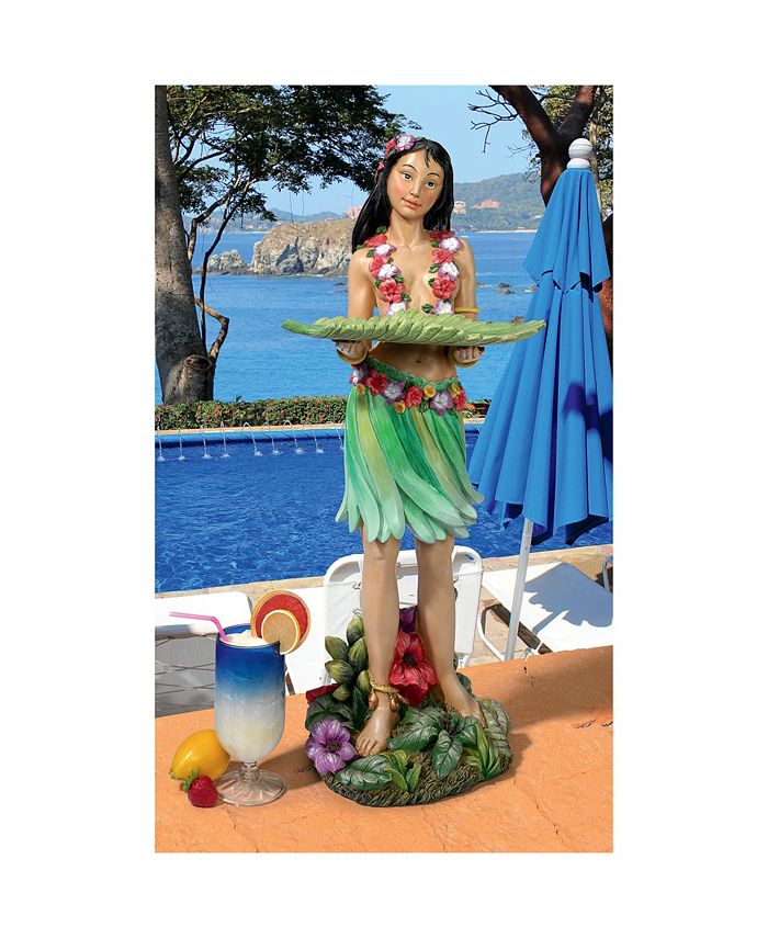 Design Toscano Hawaiian Hula Wahine Serving Table Statue - Macy's