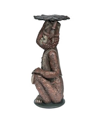 Design Toscano Moroccan Monkey Butler Pedestal Sculptural Table - Macy's