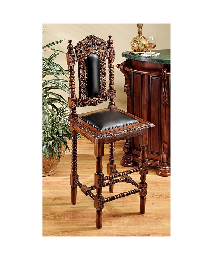 Design Toscano Charles II Gothic Bar Stool, Set of 2 - Macy's