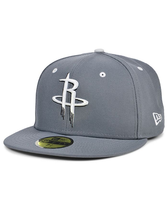 New Era Houston Rockets Storm Black White Logo 59FIFTY Cap - Macy's