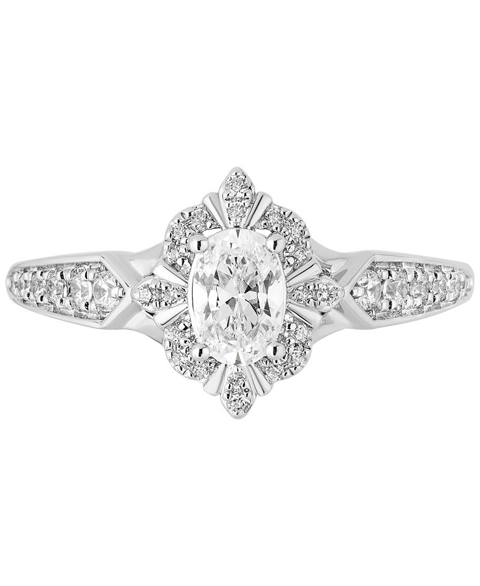 Enchanted Disney Fine Jewelry Enchanted Disney Diamond Elsa Engagement ...