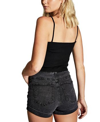 COTTON ON High Rise Classic Stretch Denim Shorts - Macy's