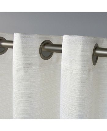 Exclusive Home Whitby Metallic Slub Yarn Textured Silk Look Grommet Top ...