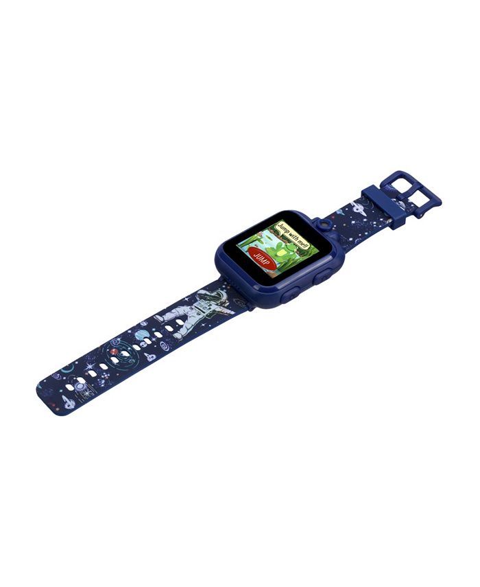 Playzoom iTouch Navy Blue Smartwatch for Kids Spaceman Print 42mm - Macy's