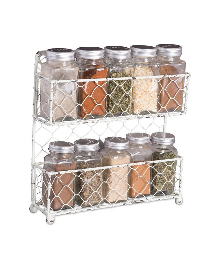 Design Imports 2 Row Chicken Wire Spice Rack - Macy's