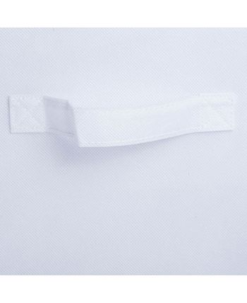 Design Imports Non-woven Polypropylene Cube Solid White Square Set of 4 ...