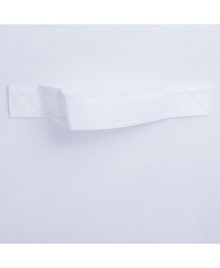 Design Imports Non-woven Polypropylene Cube Solid White Square Set of 4 ...