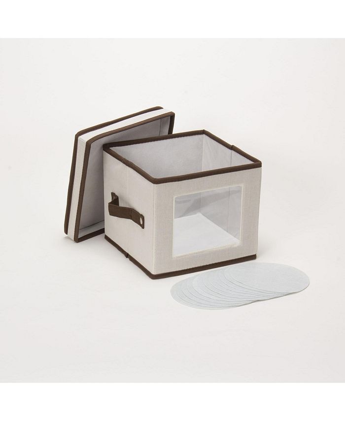 Household Essentials China Plate Storage Box, Salad Plate Storage ...
