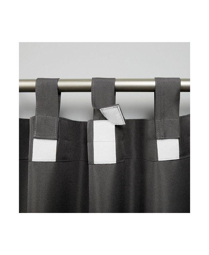 Exclusive Home Curtains Indoor - Outdoor Solid Cabana Tab Top Curtain ...