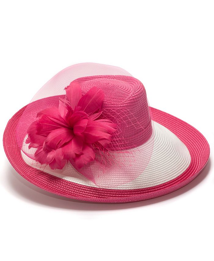 August Hats Two-Tone Large Romantic Hat - Macy's
