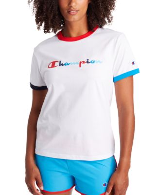 Champion Women's Campus Ringer T-Shirt - Macy's