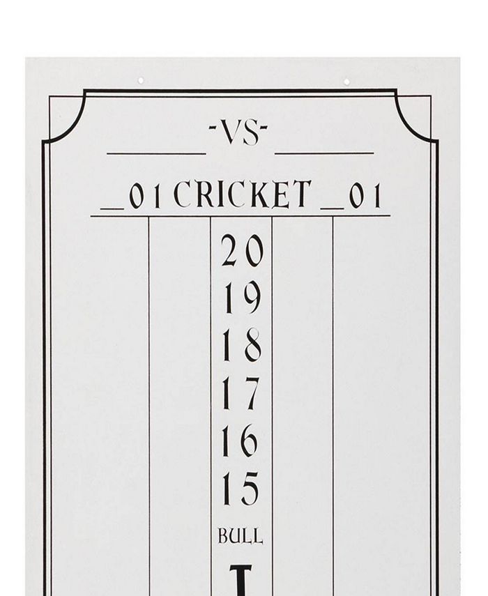 VIPER Large Cricket Dart Board Game Wall Hanging Dry Erase Scoreboard ...