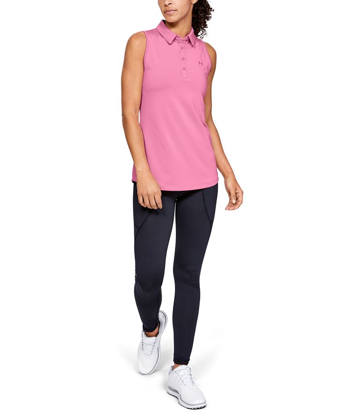 Under Armour Womens Ua Zinger Sleeveless Golf Polo Macys