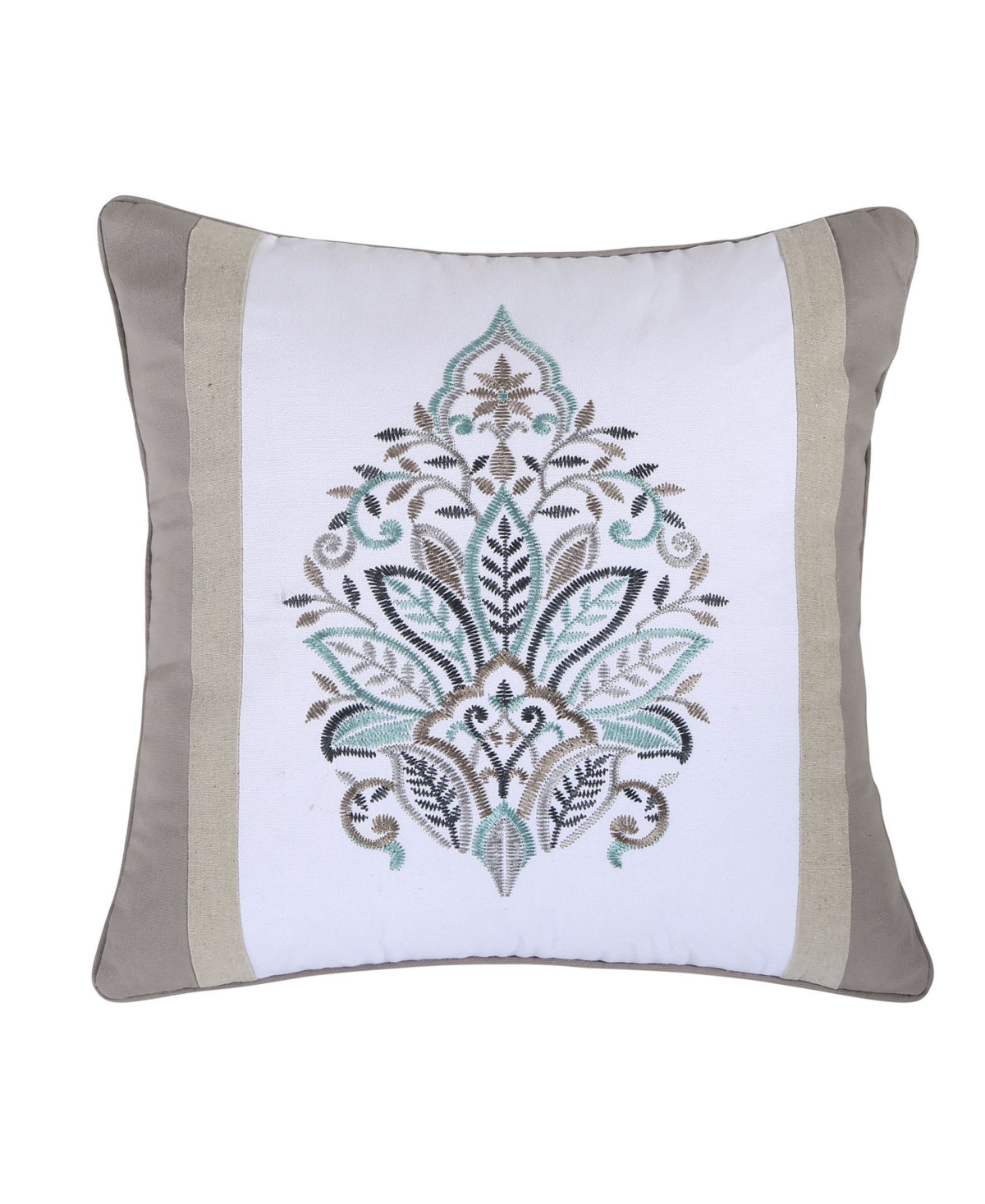 Click here for Levtex Rome Damask Decorative Pillow  18 x 18 - Wh... prices