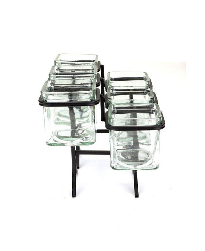 Mind Reader 6 Compartment 2 Tier Condiment Server Jar Stand - Macy's