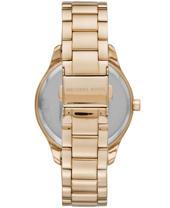 Michael Kors Layton Three-Hand Gold-Tone Stainless Steel Watch ...