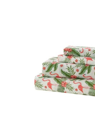 Seaside Resort Tropical Paradise Printed Sheet Set, Queen - Macy's