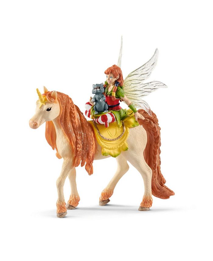 Schleich Bayala, Fairy Marween with Glitter Unicorn Toy Figurine ...