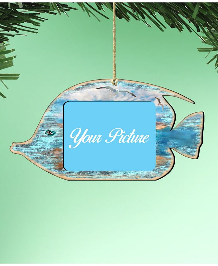 Designocracy Tropical Fish Picture Frame Ornament Set of 2 - Macy's