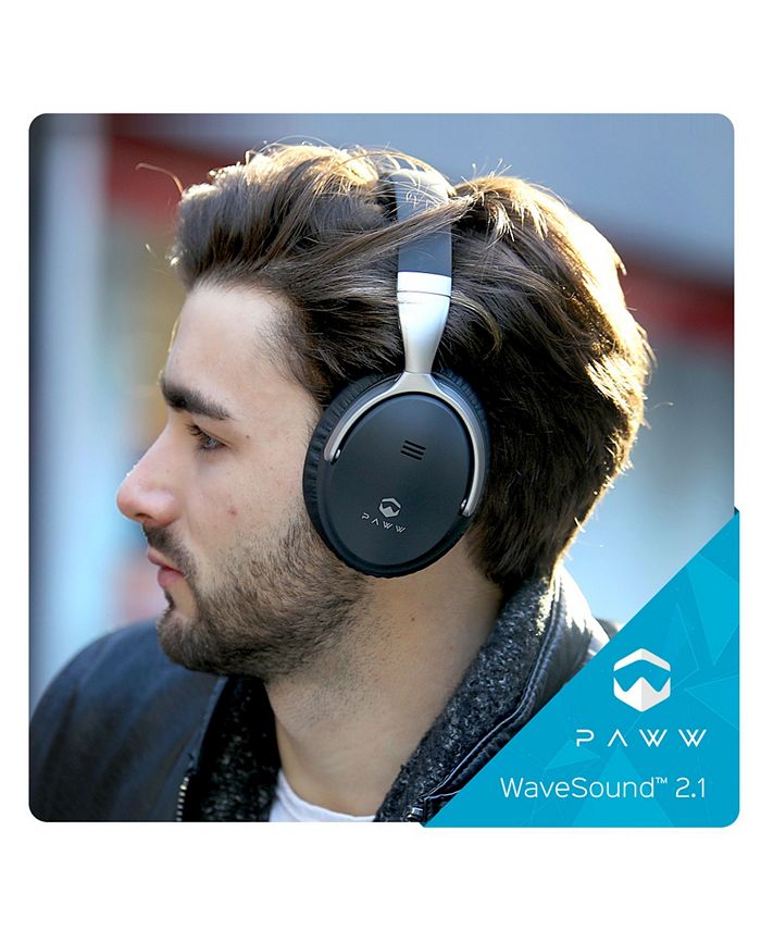 Paww WaveSound 2.1 Premium Bluetooth Over-Ear Headphones with AptX Low ...