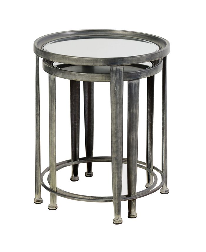 StyleCraft Nesting Round Side Tables, Set of 2 - Macy's