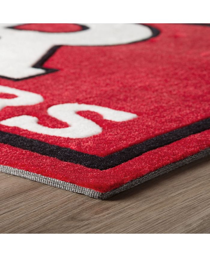 Luxury Sports Rugs Rutgers Colru Red 5' x 7'6" Area Rug - Macy's