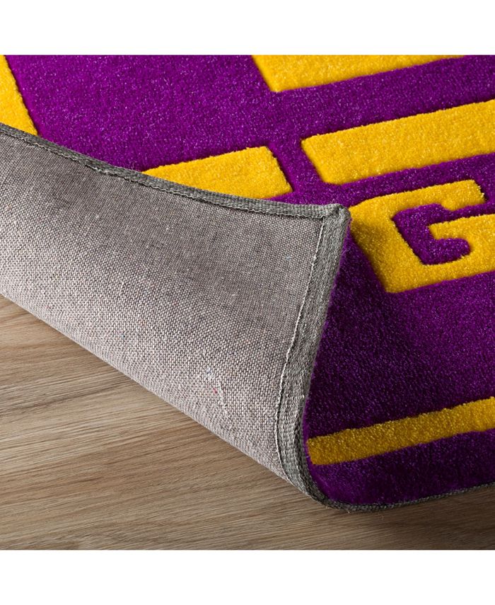 Luxury Sports Rugs Lsu Colls Purple 3'2" x 5'1" Area Rug - Macy's