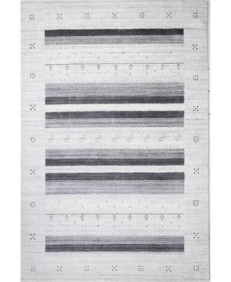 BB Rugs Land Lnd-02 Ivory, Gray Rug - Macy's