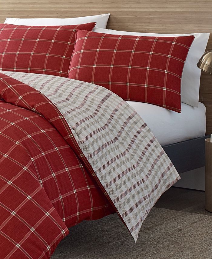 Revman Industries Eddie Bauer Corbett Plaid Full/Queen Duvet Cover Set ...