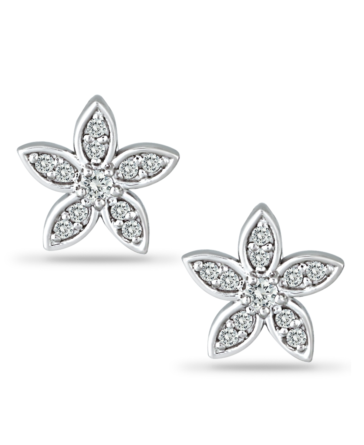 Click here for Giani Bernini Cubic Zirconia Star Flower Stud Earr... prices