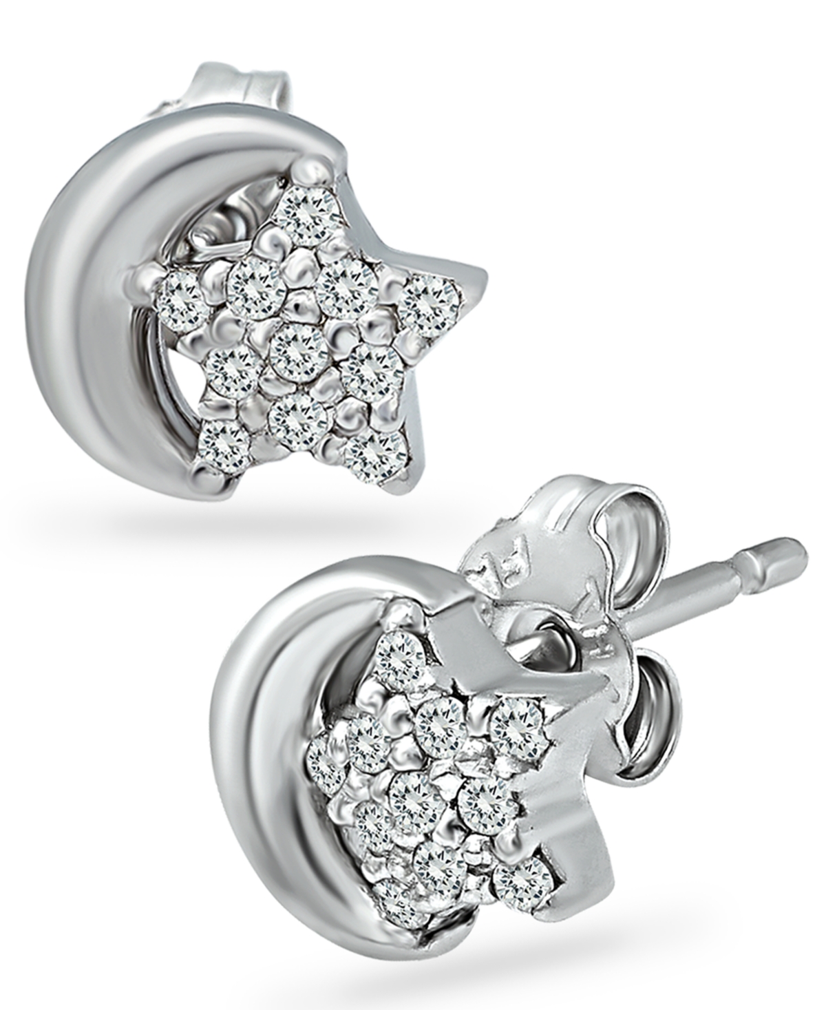Click here for Giani Bernini Cubic Zirconia Star & Moon Stud Earr... prices