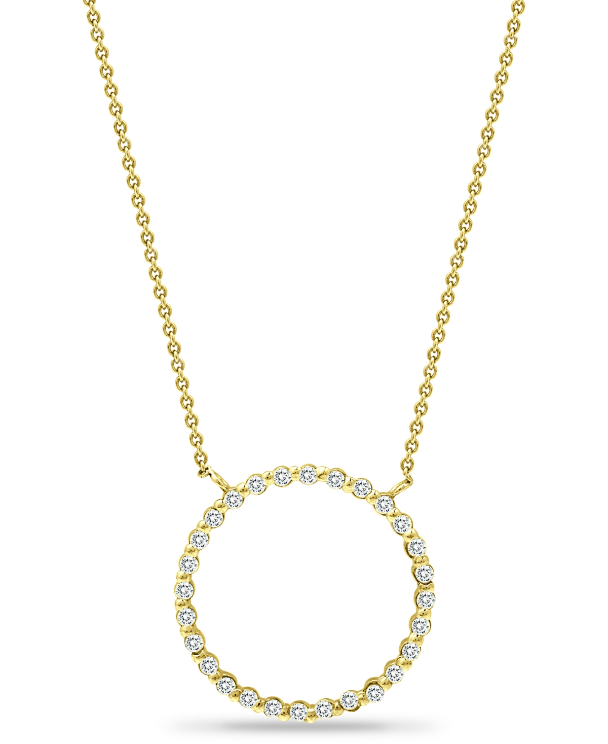 Click here for Giani Bernini Cubic Zirconia Open Circle Pendant N... prices