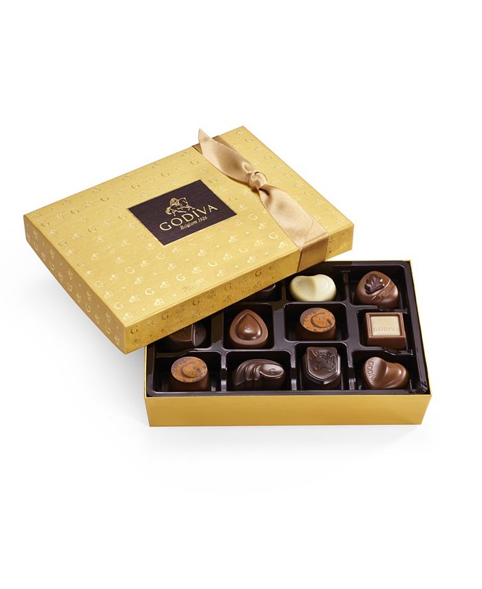 Godiva Gold Discovery Chocolate Gift Box, 12 Piece Set - Macy's