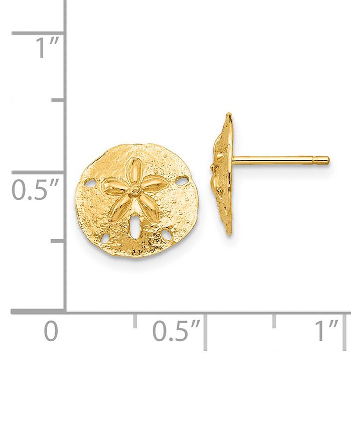 Macy's Sand Dollar Stud Earrings in 14k Gold - Macy's
