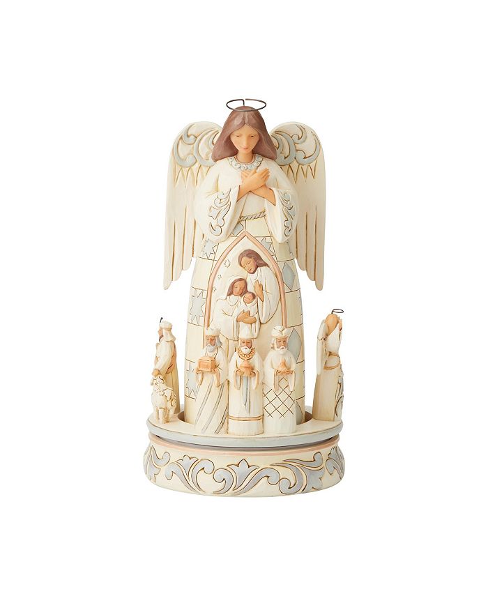 Jim Shore Woodland Angel Nativity Scene - Macy's