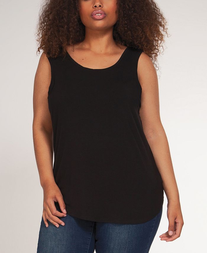 Black Tape Plus Size Tank Top & Reviews - Tops - Women - Macy's