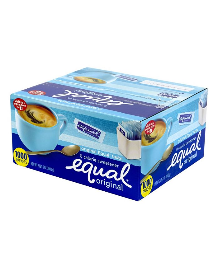 Equal Zero Calorie Original Sweetener, Box of 1,000 Sweetener Packets ...