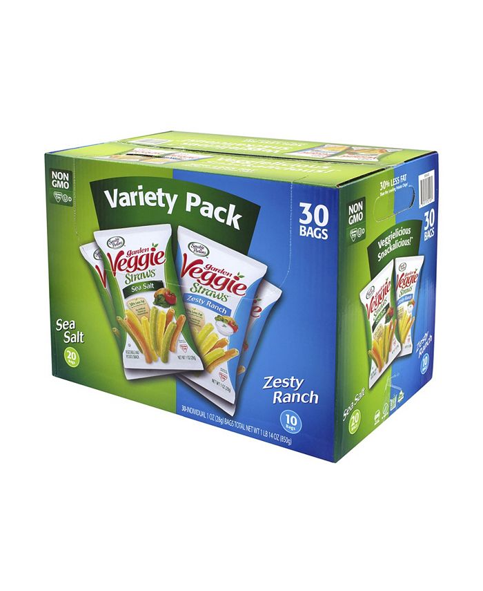 Sensible Portions Garden Veggie Straws Variety Pack, 1 oz, 30 Count ...