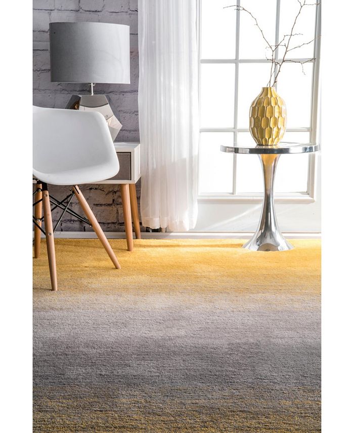 nuLoom Ombre Shag HJOS01A Yellow 5' x 8' Area Rug - Macy's