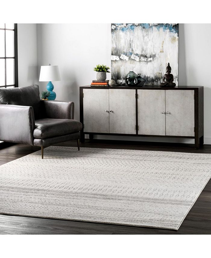nuLoom Nova RZBD65B Gray 6'7" x 9' Area Rug - Macy's