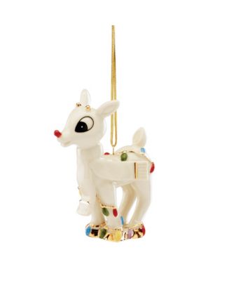 Lenox Rudolph's Christmas Glow Ornament - Macy's