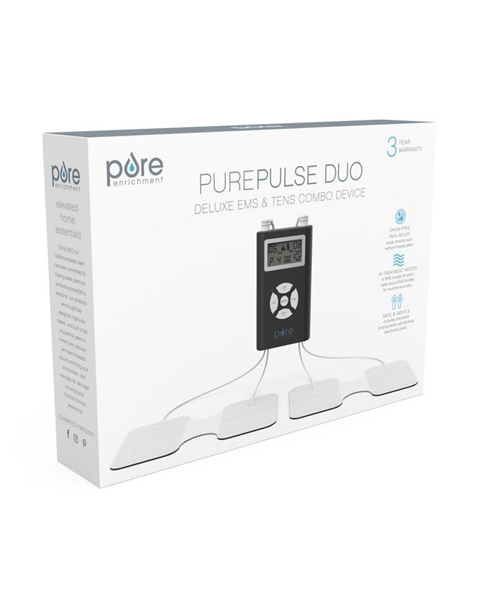 Pure Enrichment PurePulse Duo Deluxe EMS and TENS Combo Device - Macy's