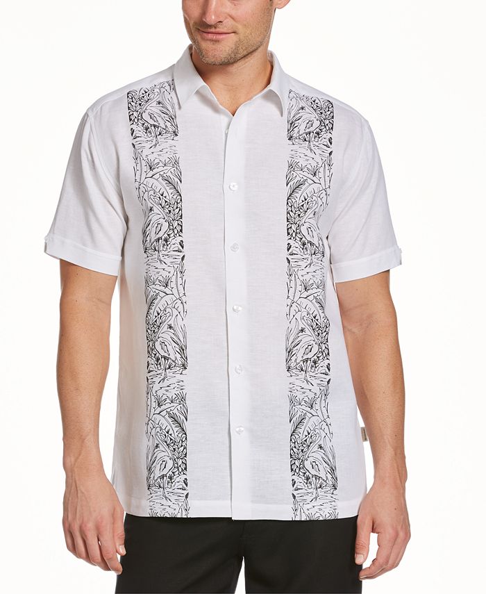 Cubavera Men's Flamingo Panel Shirt - Macy's
