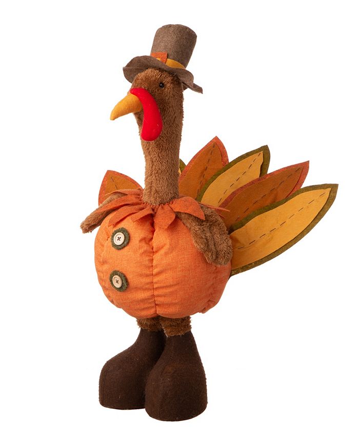 Glitzhome Turkey Standing Decor with Telescoping Legs - Macy's