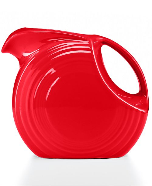 Fiesta Scarlet 67oz. Large Disk Pitcher & Reviews - Glassware ...