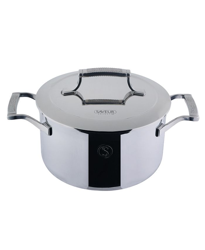 SAVEUR SELECTS Voyage Series Tri-Ply Stainless Steel 4-Qt. Casserole ...