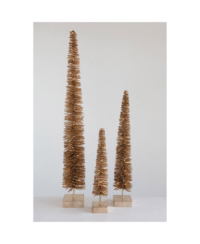 CREATIVE CO-OP INC 25.25" Rattan LED Tree - Macy's