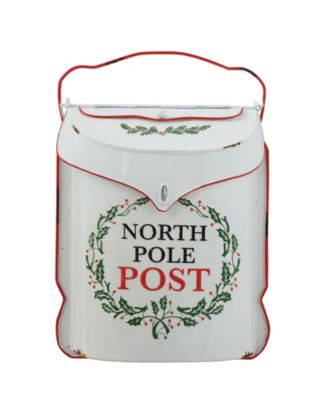 CREATIVE CO-OP INC Embossed Tin "North Pole Post" Box - Macy's