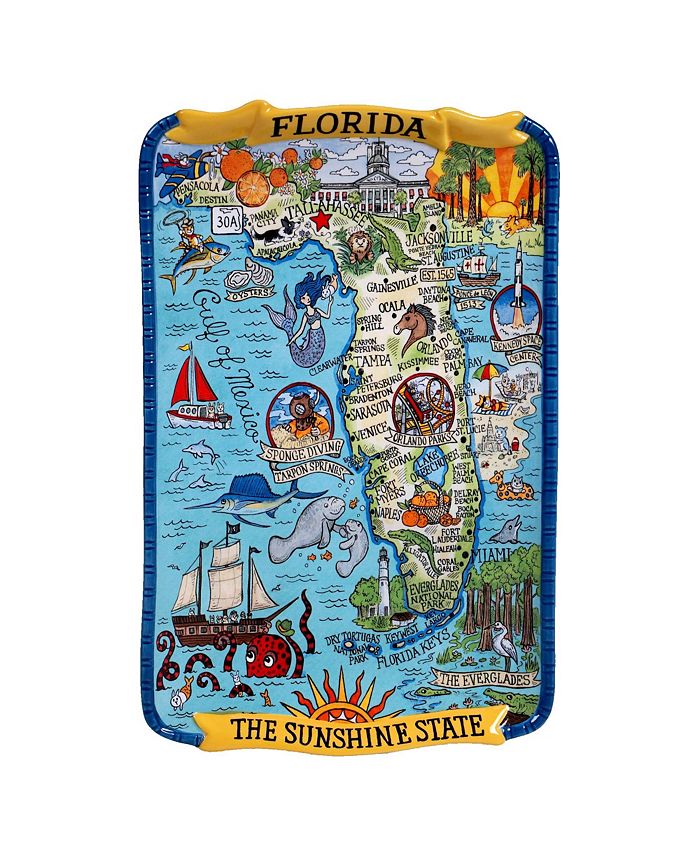Certified International Florida Souvenir Rectangular Platter - Macy's